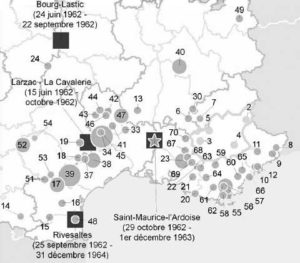 l’arrivée des harkis en France : camps, hameaux de forestage et cités ...