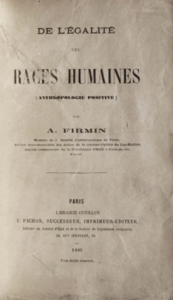 Anténor Firmin, intellectuel haïtien antiraciste, par Eric Mesnard